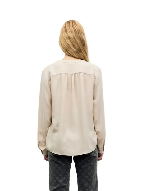 Gerard Darel Liset V-neck Long Sleeve Shirt