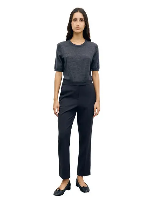 Gerard Darel Velvet Cropped Trousers - Cinnamon