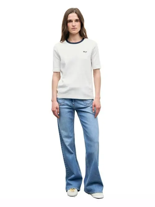 Gerard Darel Bess Embroidered Logo T-shirt