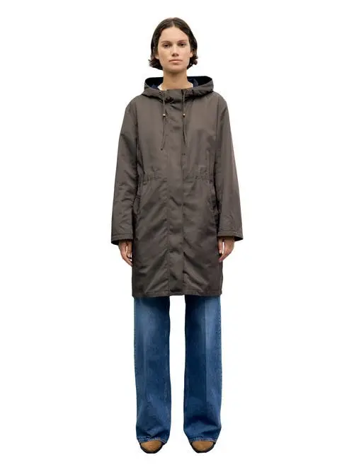 Gerard Darel Velia Reversible Parka Coat