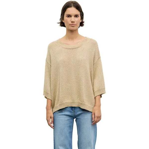 Gerard Darel Roella Relaxed Fit Round Neck Sweater