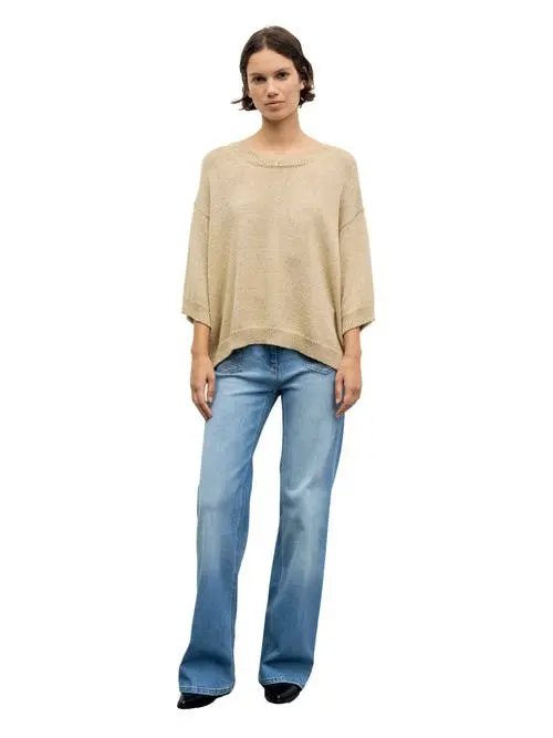 Gerard Darel Roella Relaxed Fit Round Neck Sweater