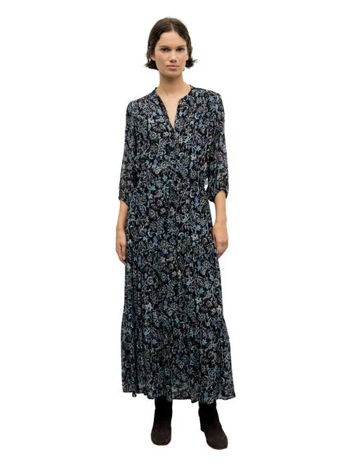 Gerard Darel Corie Floral V-neck Maxi Dress