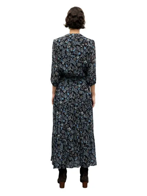 Gerard Darel Corie Floral V-neck Maxi Dress