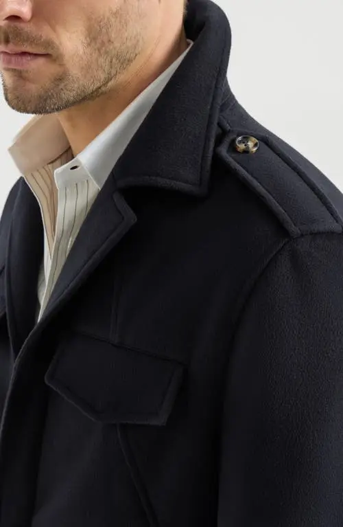 Brunello Cucinelli Lightweight Virgin Wool Cloth Outerwear Jacket With Chest Pockets