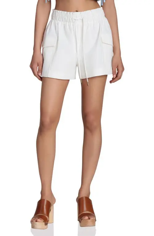 Avec Les Filles Cotton Blend Cargo Shorts