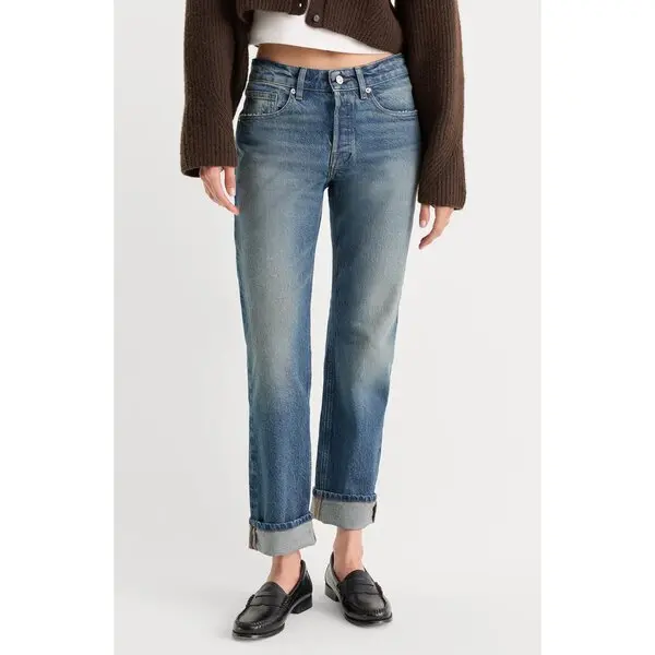 Good American Vintage Ankle Straight Leg Jeans