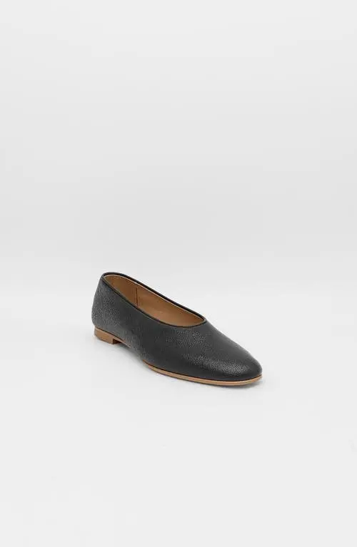 STIVALI NEW YORK Essenza Leather Slip-on Ballet Flats - Black