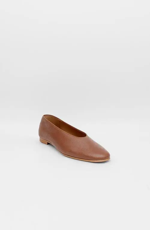 STIVALI NEW YORK Essenza Leather Slip On Ballet Flat - Brown