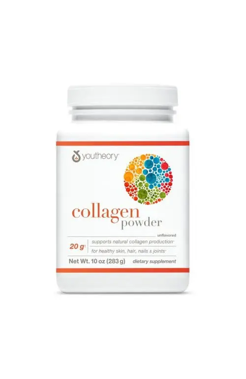 YOUTHEORY Premium Hydrolyzed Collagen Powder Supplement 10 Oz - None