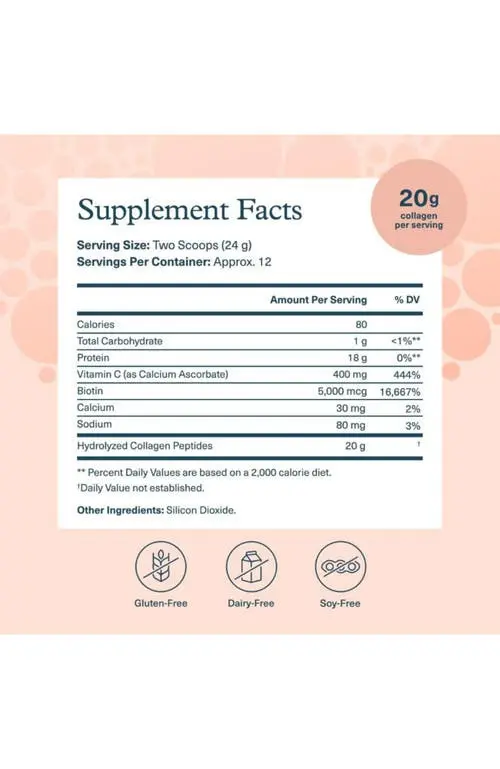 YOUTHEORY Premium Hydrolyzed Collagen Powder Supplement 10 Oz