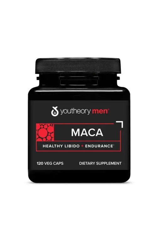 YOUTHEORY Maca Root Energy Stamina Supplement Capsules 120 Vegetable Capsules - None