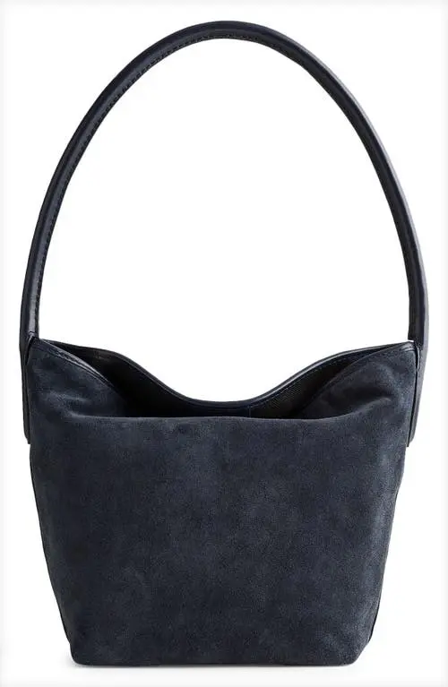 Madewell The Port Suede Shoulder Bag - Deep Indigo