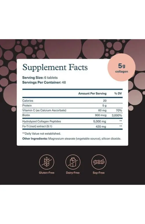 YOUTHEORY Collagen Daily Supplement For Hair Skin Support 290 Tablets