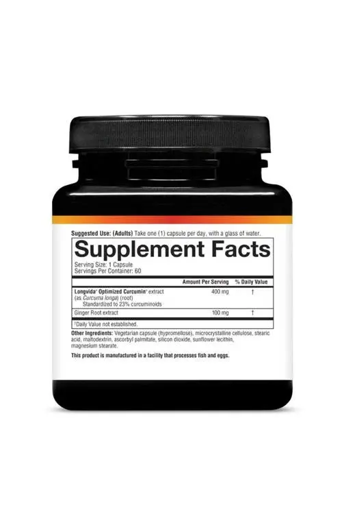 YOUTHEORY Total Body Turmeric Vegetarian Capsules 60 Count