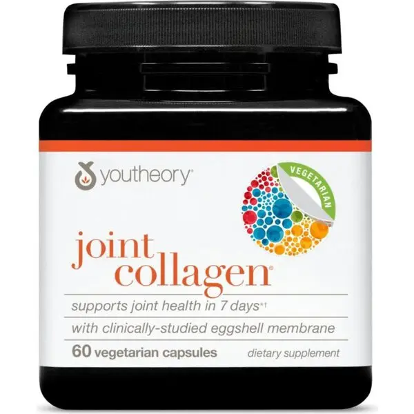 YOUTHEORY Joint Collagen Vegetarian Supplement With Eggshell Membrane And Boswellia Extract 60 Vegetarian Capsules - None
