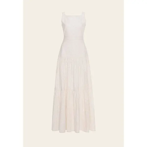 Agua Bendita Abeja Playa Maxi Cotton Dress