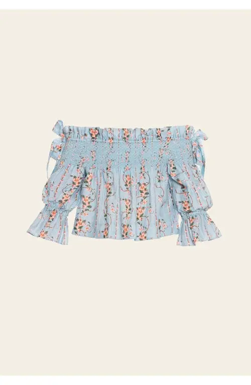 Agua Bendita Isla Navegante Blouse - Blue