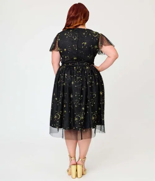 Unique Vintage Midori Swing Dress