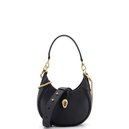 BVLGARI Serpenti Ellipse Crossbody Bag Leather Mini