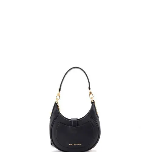 BVLGARI Serpenti Ellipse Crossbody Bag Leather Mini
