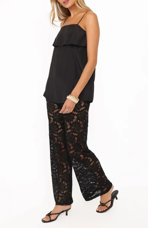 PETAL & PUP Ethel Lace 2-piece Camisole And Wide Leg Pants Set