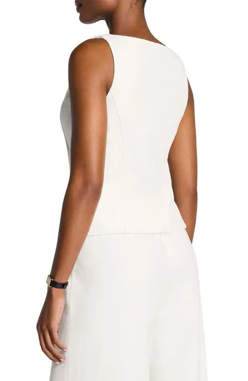 Spanx Button-down Vest - Ivory
