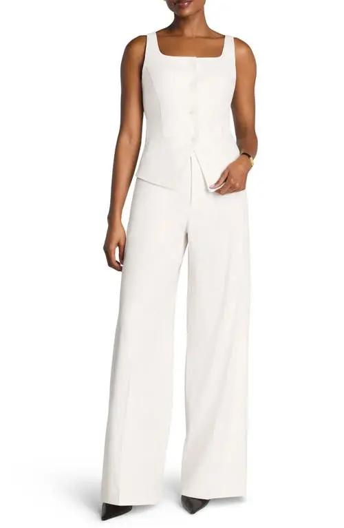 Spanx Button-down Vest - Ivory
