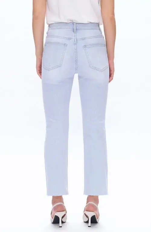 BAYEAS Raw Hem Ripped High Waist Straight Leg Jeans
