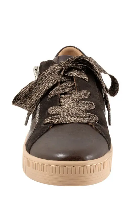 Eos Tinah Leather Sneaker - Mahogany