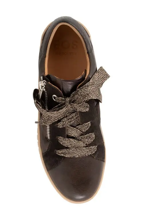 Eos Tinah Leather Sneaker - Mahogany