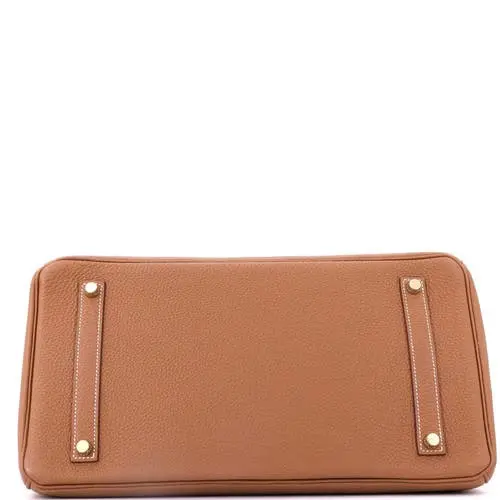 Hermès Birkin Handbag Brown Togo With Gold Hardware 35 - Metallic Gold