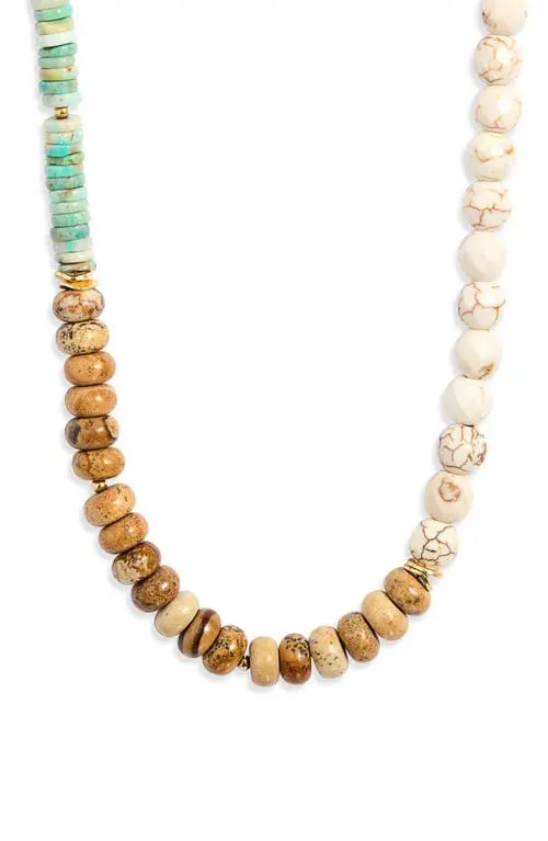 HOUSE OF OLIA 14k Gold-filled Stone Necklace - Turquoise