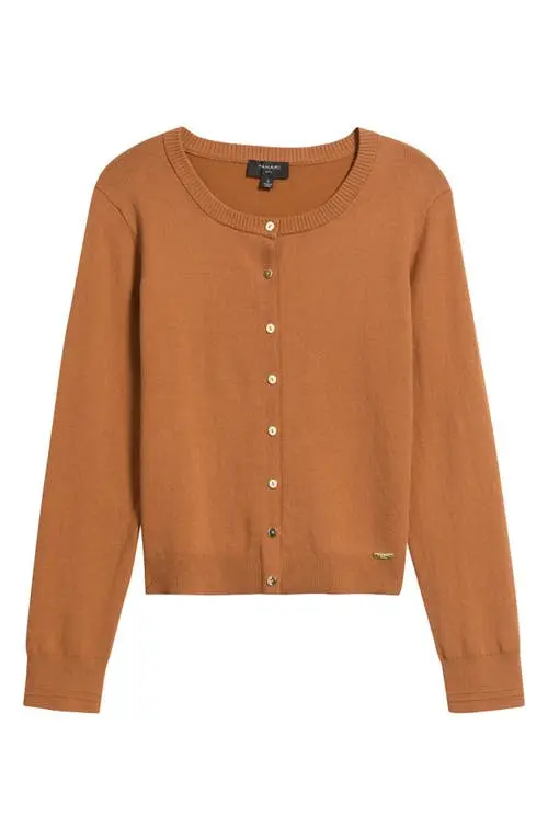 TAHARI ASL Fine-knit Cotton Blend Cardigan