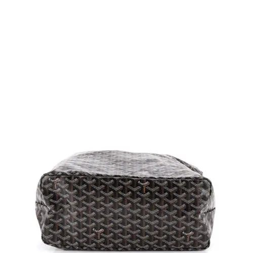 Goyard Saint Louis Tote Coated Canvas Pm - Black