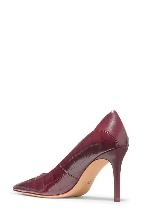 Kate Spade New York Dphne Croc Embossed Leather Pump