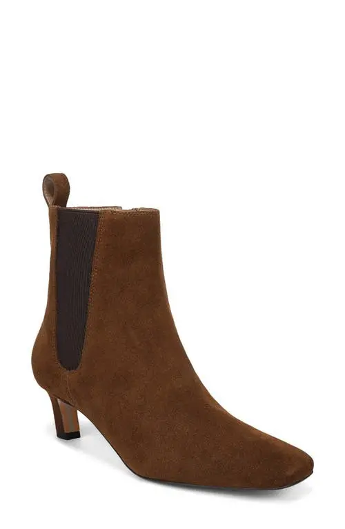 Sam Edelman Peony Leather Chelsea Bootie - Warm Nutmeg
