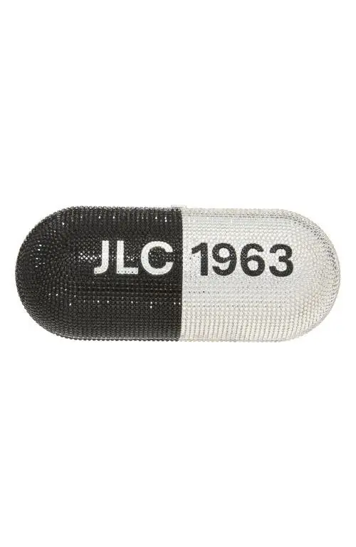 Judith Leiber Crystal Embellished Pill Capsule Evening Bag