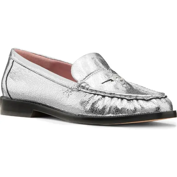 Kate Spade New York Metallic Leather Penny Loafer