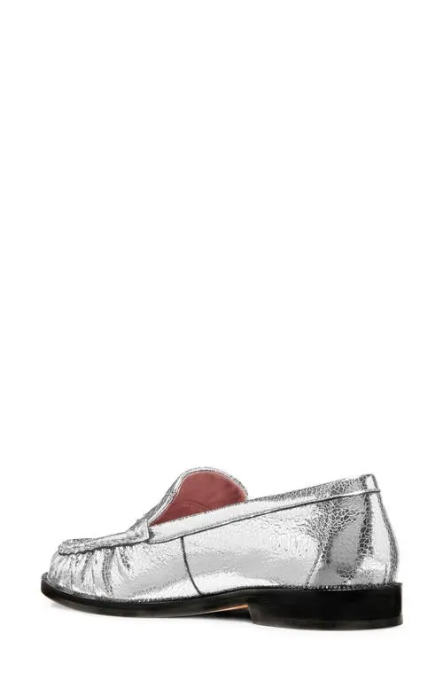Kate Spade New York Metallic Leather Penny Loafer