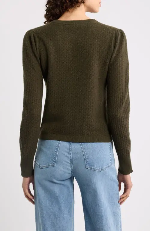 FRAME Honeycomb Cashmere Cardigan
