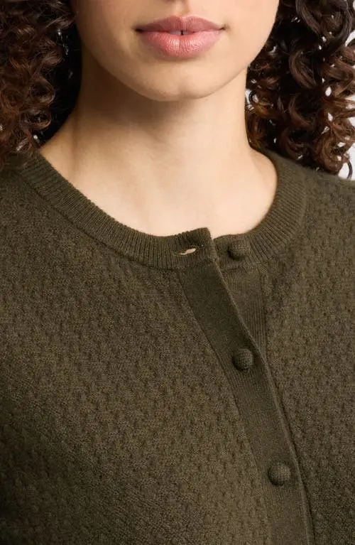 FRAME Honeycomb Cashmere Cardigan