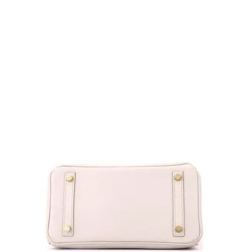 Hermès Birkin Handbag Light Togo With Gold Hardware 25 - White