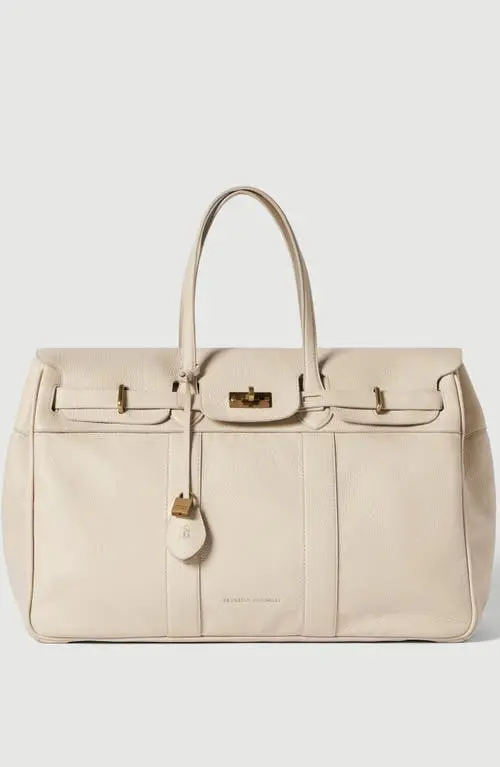 Brunello Cucinelli Explorer Travel Bag In Deerskin