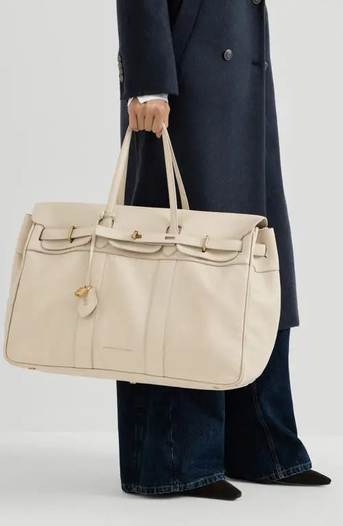 Brunello Cucinelli Explorer Travel Bag In Deerskin