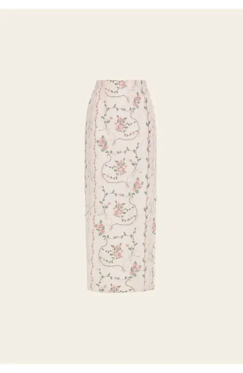 Agua Bendita Lirica Navegante Maxi Skirt - Ivory