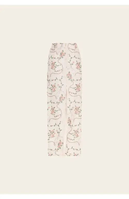 Agua Bendita Lirica Navegante Maxi Skirt - Ivory