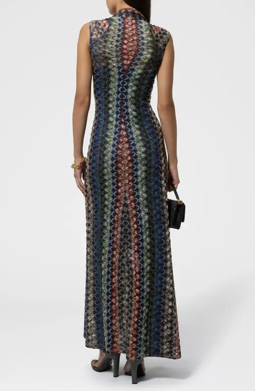 Missoni Metallic Sleeveless Maxi Dress