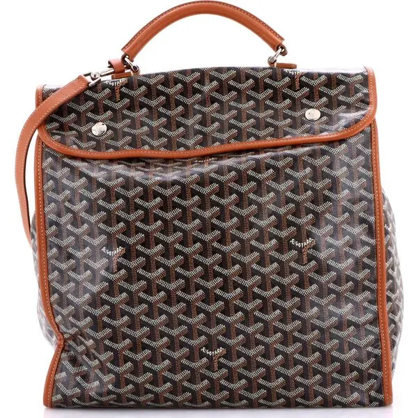Goyard Saint Leger Briefcase Backpack Coated Canvas