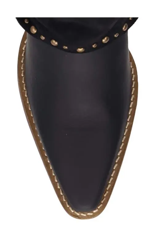 DINGO Texani Studded Knee High Boot - Black